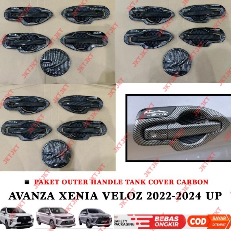 Jual Paket Outer Handle Tank Cover Avanza Xenia Veloz 2021 2022 2023 2024 UP Carbon . | Shopee ...