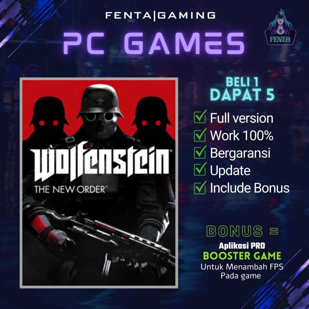 Jual WOLFENSTEIN THE NEW ORDER - GAME PC - GAME LAPTOP | Shopee Indonesia