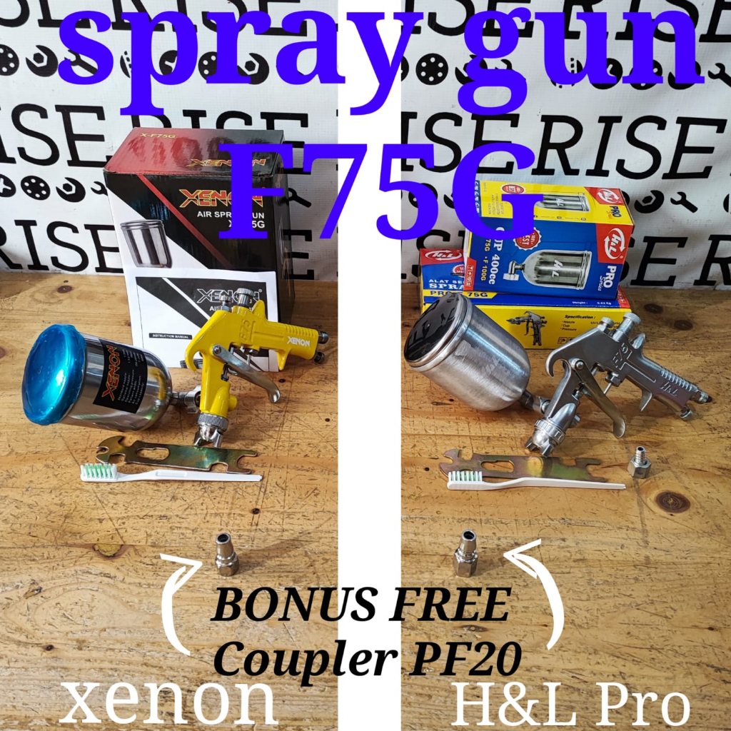 Jual semprotan cat spray gun F75G F75 tabung atas 400ml | Shopee Indonesia