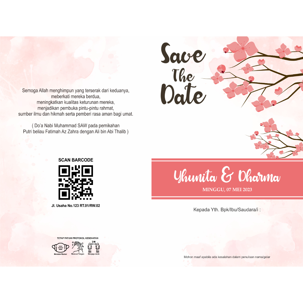 Jual UNDANGAN PERNIKAHAN VINTAGE RUSTIC PINK FLOWERS | Shopee Indonesia