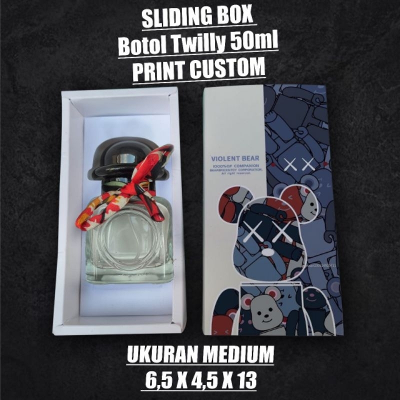 Jual PRINT CUSTOM SLIDEBOX kotak sliding untuk botol parfum model ...