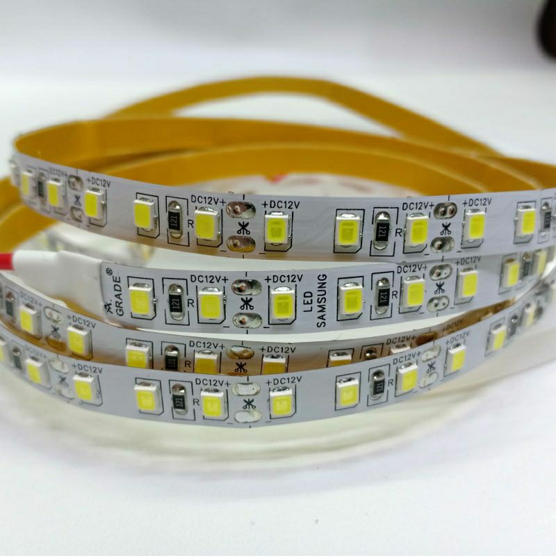 Jual Samsung led strip mata rapet 2835 120 LED/M 1roll 5 meter DC 12V | Shopee Indonesia