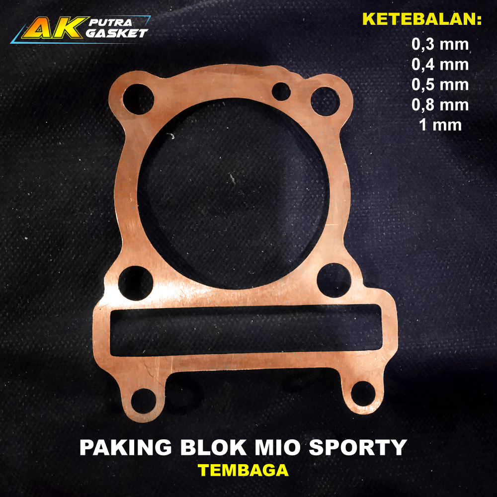 Jual Paking Blok Mio Sporty Tembaga / Perpak Gasket Packing Yamaha Mio Sporty | Shopee Indonesia