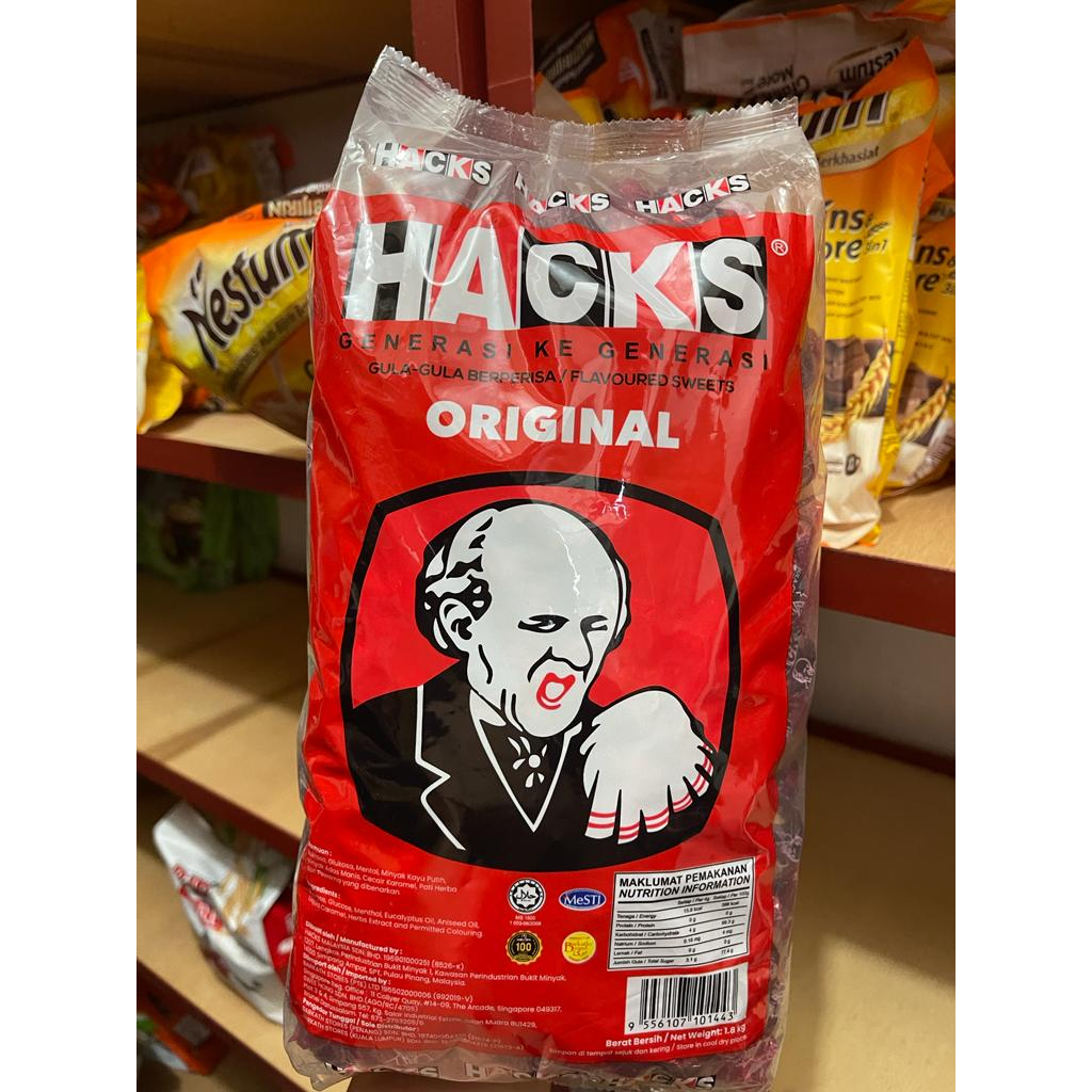 Jual Permen Hacks 1,8Kg ORIGINAL MALAYSIA | Shopee Indonesia