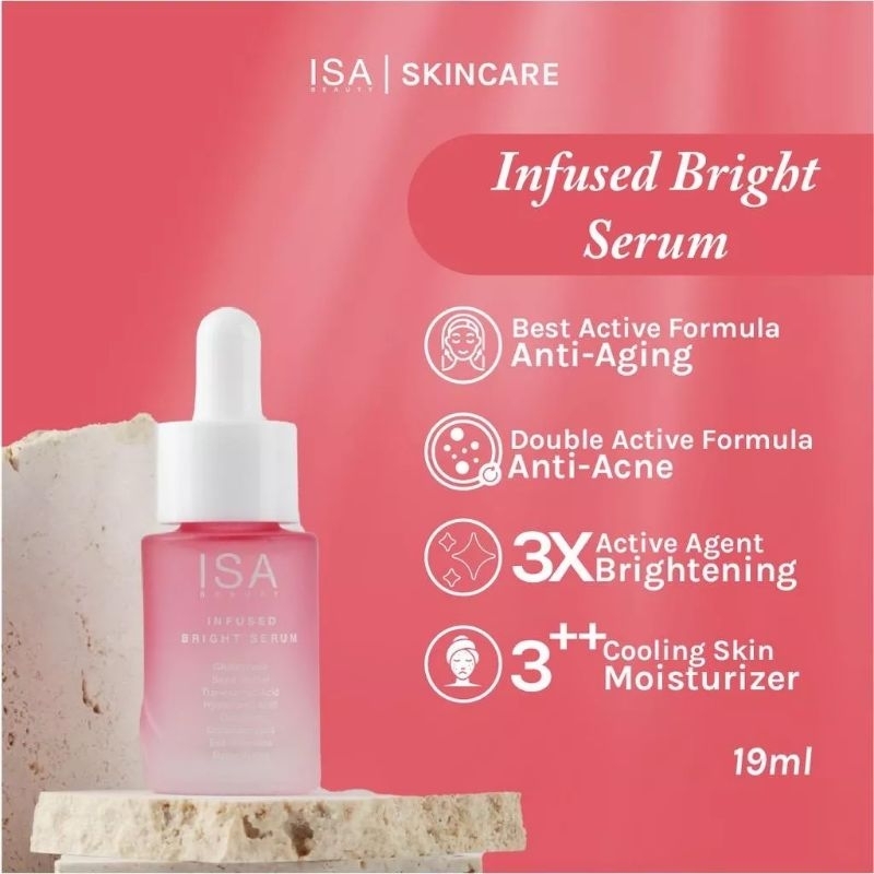 Jual ISA Beauty Infused Bright Serum with Glutathione 15ml Serum ...