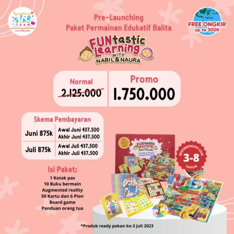 Jual Buku Anak Funtastic Learning with nabil and naura CETAKAN BARU Full Set | Shopee Indonesia