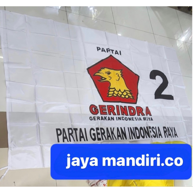Jual bendera partai GERINDRA 150 x 200 | Shopee Indonesia