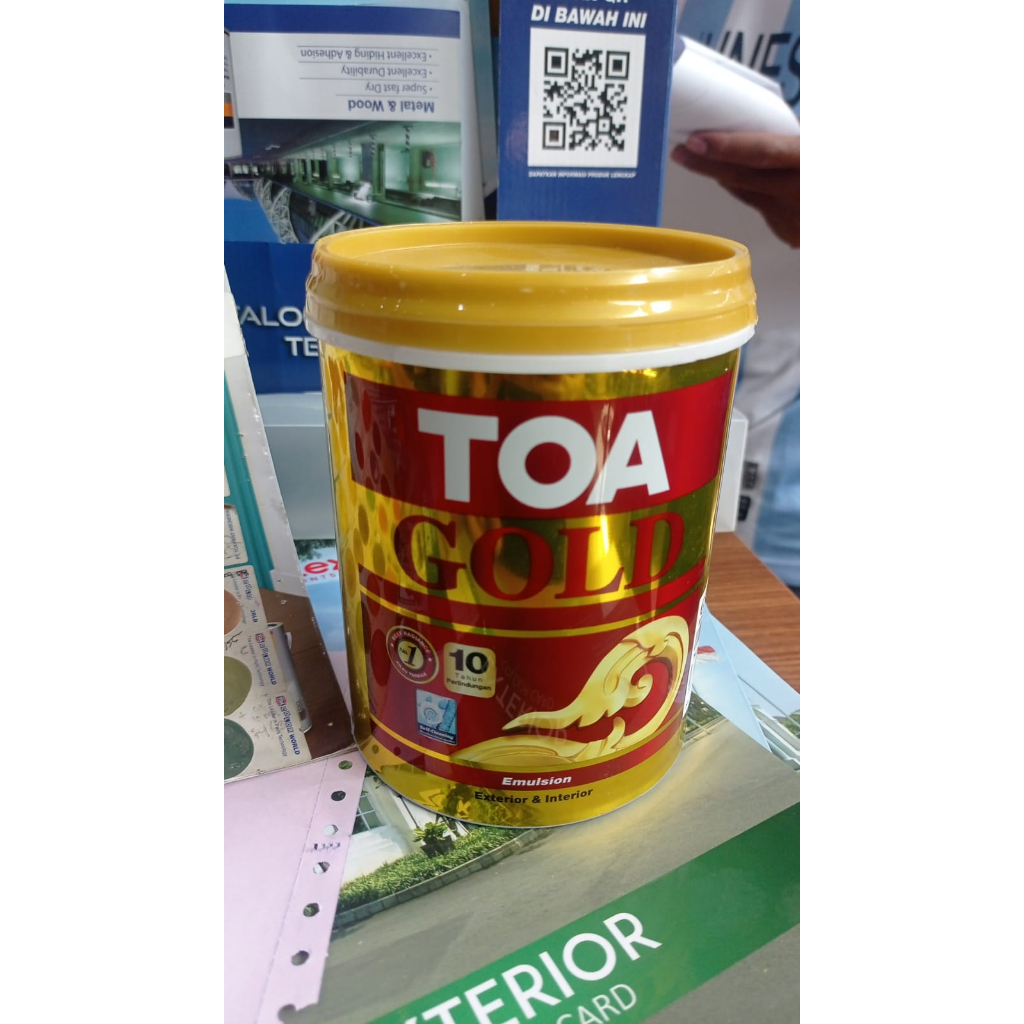 Jual Cat emas Toa Gold metalic paint / 555 / 1 kg | Shopee Indonesia