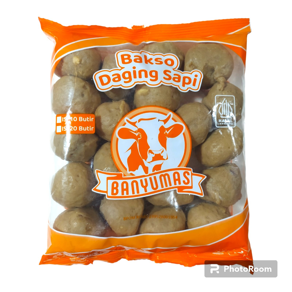 Jual PENTOL Bakso Daging Sapi Baso Sapi CAP BANYUMAS isi 20 butir ...