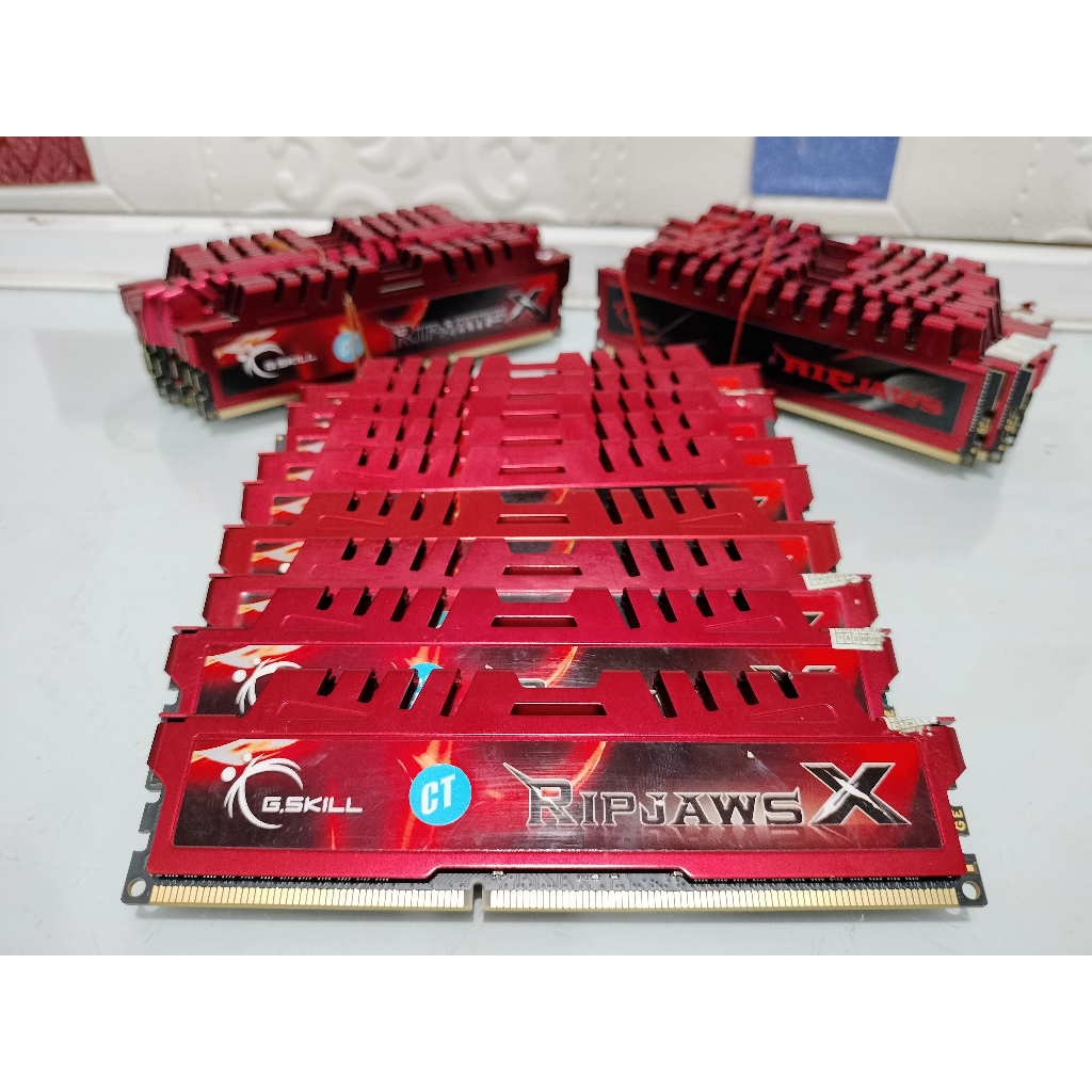 Jual RAM GAMING G.SKILL 8GB KIT 2X4GB PC3-12800/1600MHZ DDR3 RIPJAWS X ...