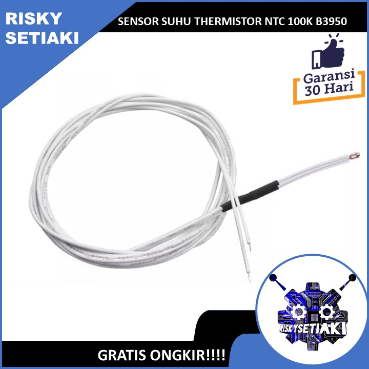 Jual SENSOR SUHU THERMISTOR NTC 100K B3950 | Shopee Indonesia