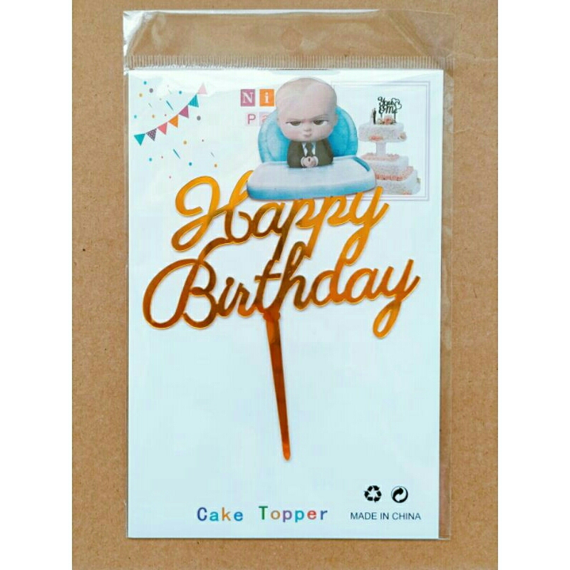 Jual hiasan kue ulang tahun cake topper acrylic akrilik motif karakter ...