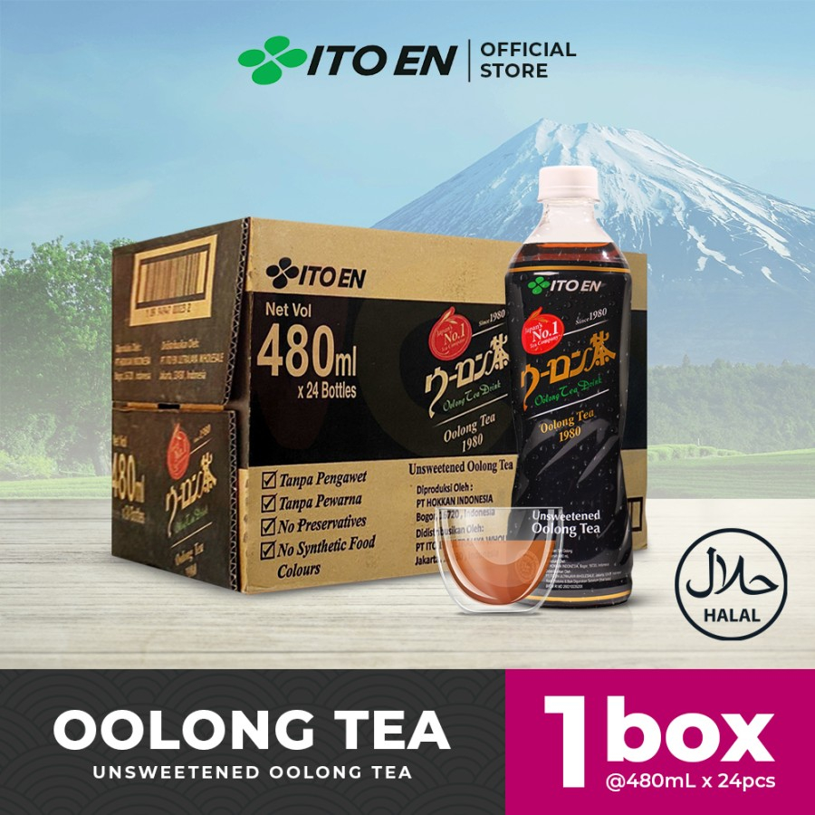 Jual ITO EN Oolong Tea No Sugar 480ml Per Dus Isi 24 Pcs | Shopee Indonesia
