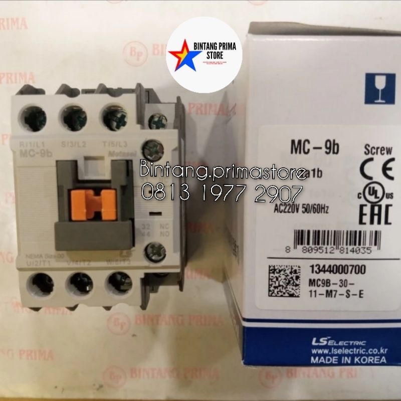 Jual Kontaktor / Contactor Metasol MC-9B 3P 22AF 220V AC LS Electric ...