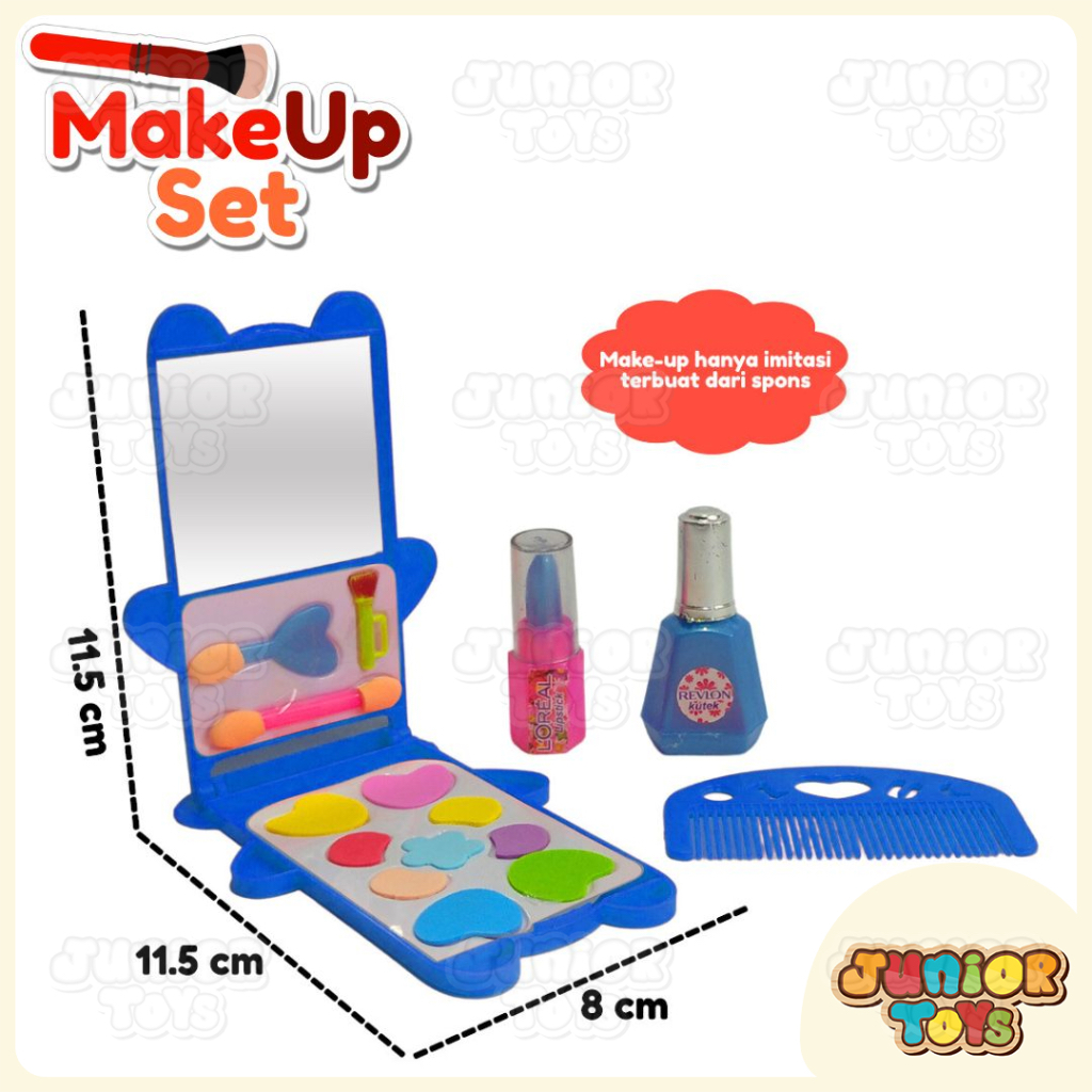 Jual Mainan Make Up Anak Perempuan Tanpa Serbuk Aman Hanya Spons Mini ...