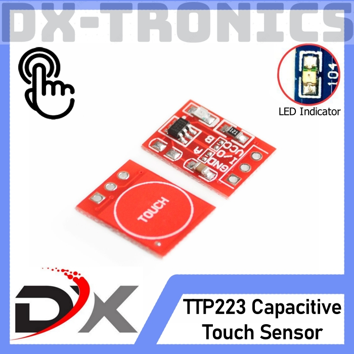Jual TTP223 Touch Sensor Capasitive Saklar Sentuh kapasitif | Shopee ...