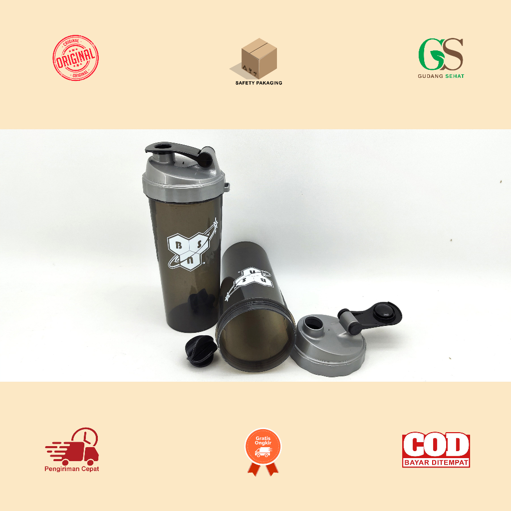 Jual Manado Shaker BSN Original 700 ML Warna Hitam | Shopee Indonesia