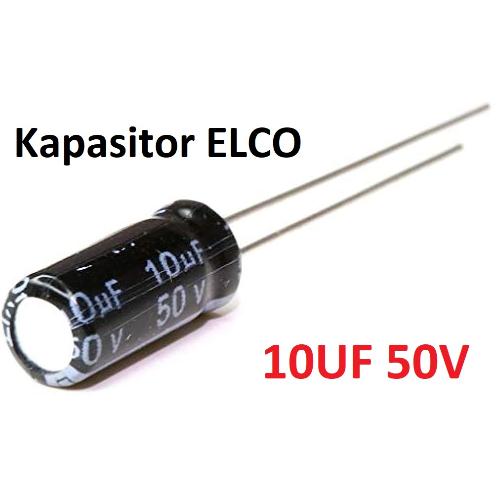 Jual Kapasitor Capacitor ELCO Polar 10uf 50v 10 uf 50v 10 mikro 50 volt | Shopee Indonesia