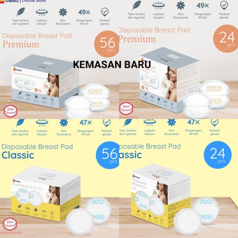 Jual GABAG BREAST Pad Premium Classic 24 56, Breastpad Gabag | Shopee Indonesia