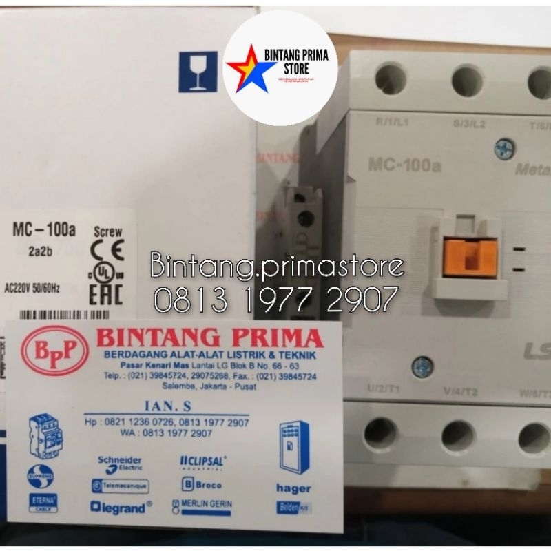 Jual Kontaktor / Contactor Metasol MC-100A 3P 100AF 220V AC LS Electric | Shopee Indonesia