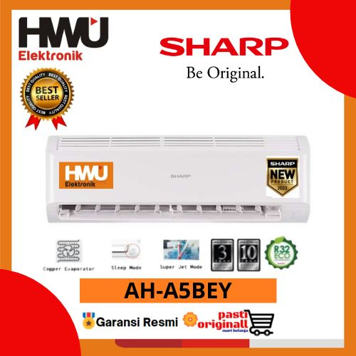 Jual SHARP AC AHA5BEY / AC SPLIT STANDART 1/2 PK GARUDA SERIES AH-A5BEY | Shopee Indonesia