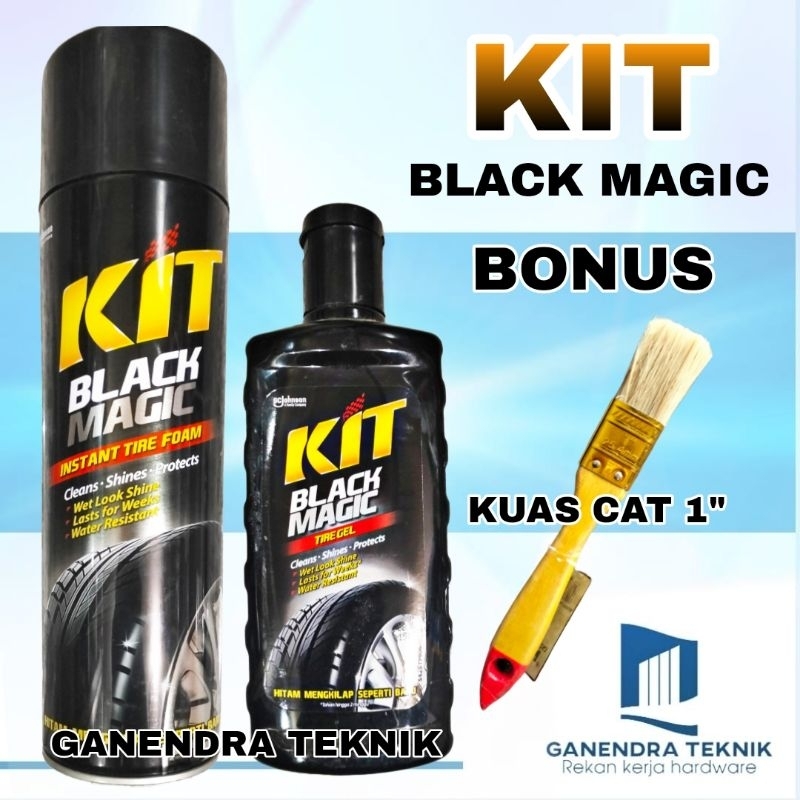 Jual Kit Black Magic Tire Gel Spray 450ml / SEMIR BAN PENGHITAM ...