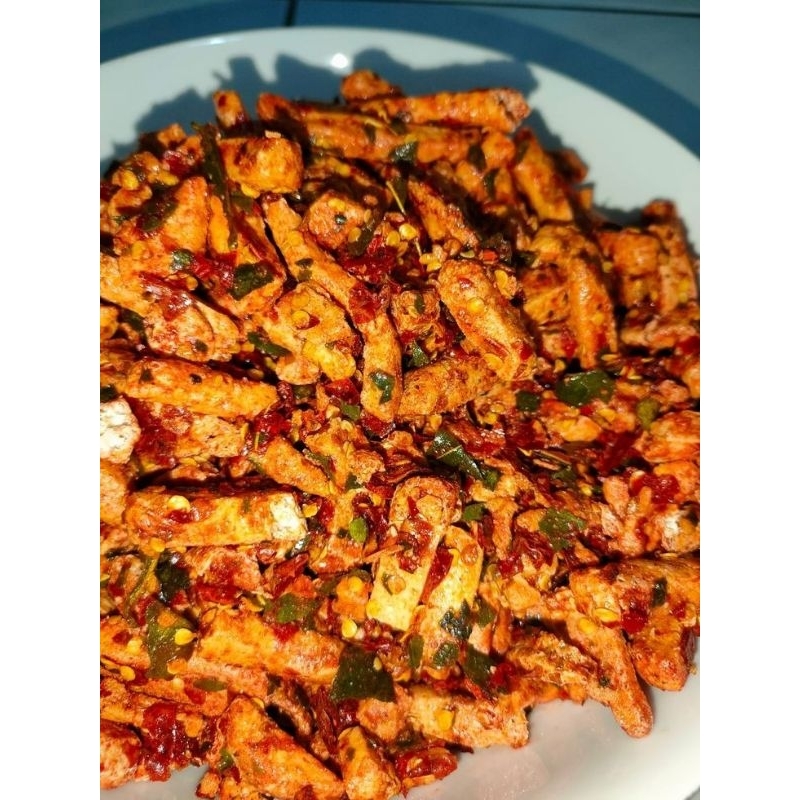 Jual basreng sultan bandung viralll pedas gurih ekstra daun jeruk 1kg ...