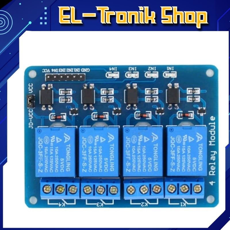 Jual Modul Relay 4 Channel 5V (Tegal) | Shopee Indonesia
