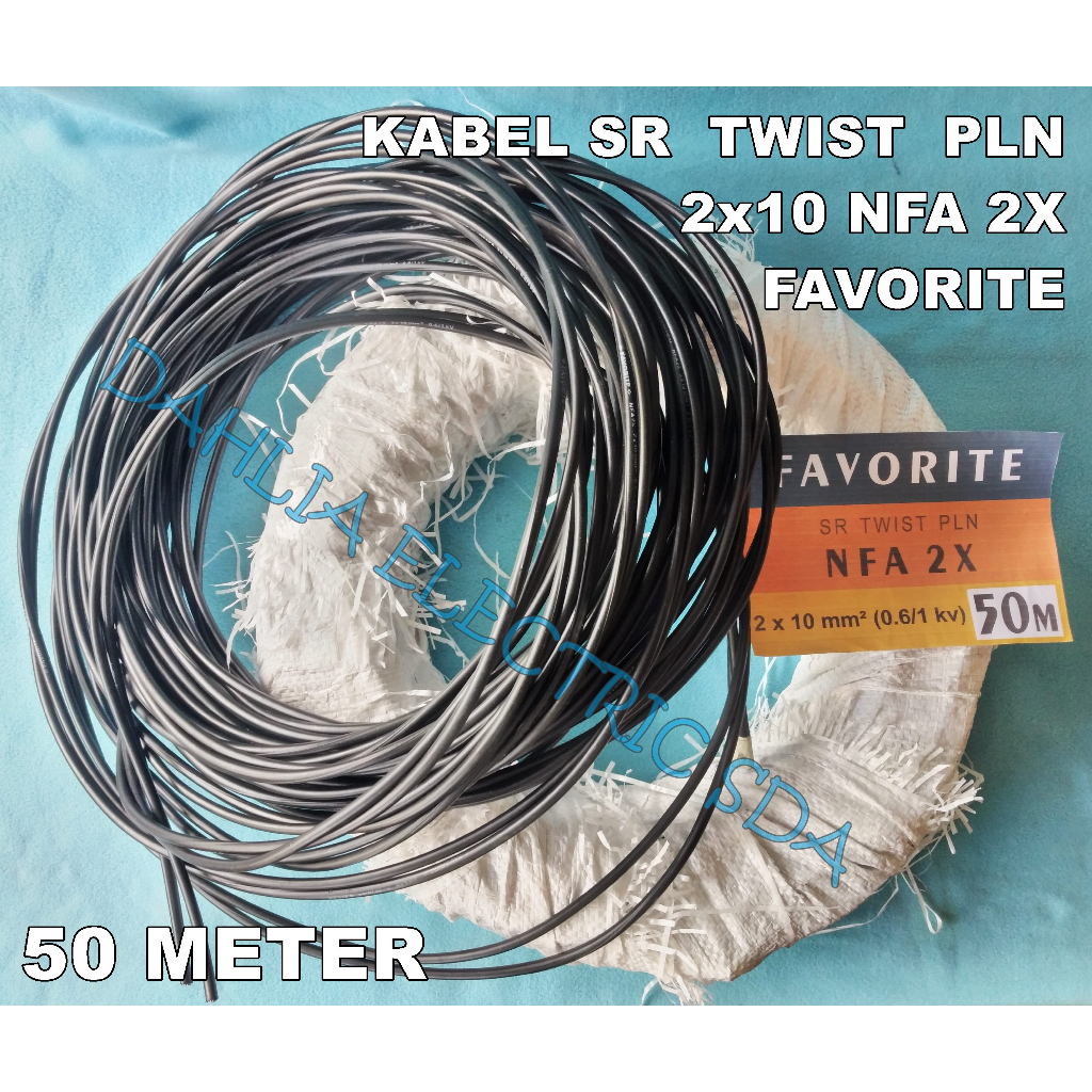 Jual KABEL SR / TWIST / NFA 2X 2 X 10 X 50M FAVORITE | Shopee Indonesia