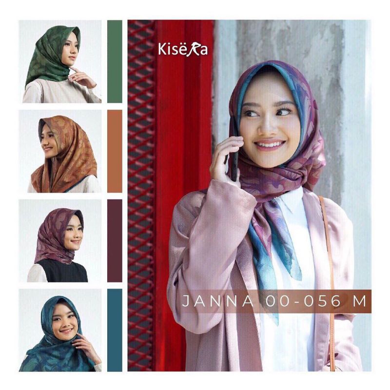 Jual Kisera Janna 056 M jilbab kekinian 1 kerudung 4 warna dengan bahan ...