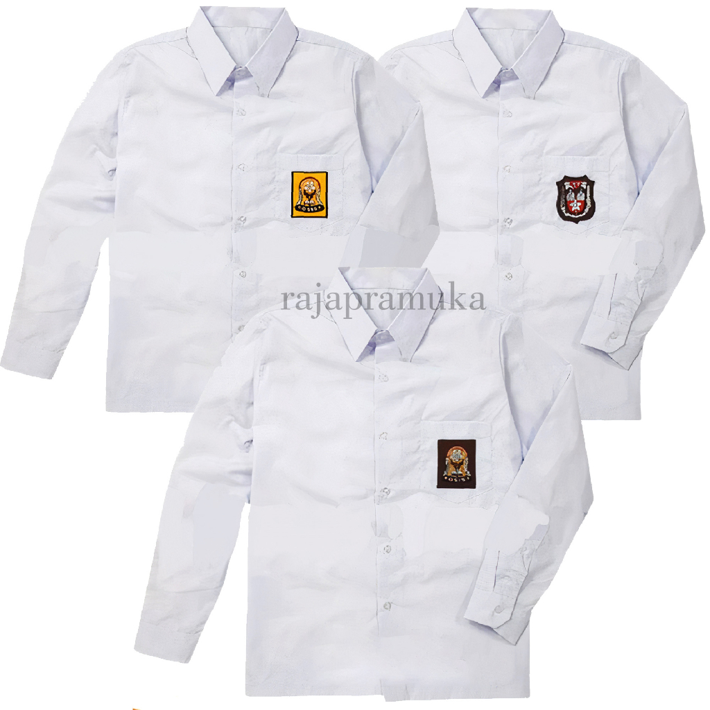 Jual Baju Seragam Sekolah Putih SD Osis SMP Atasan SMA Kemeja Lengan ...