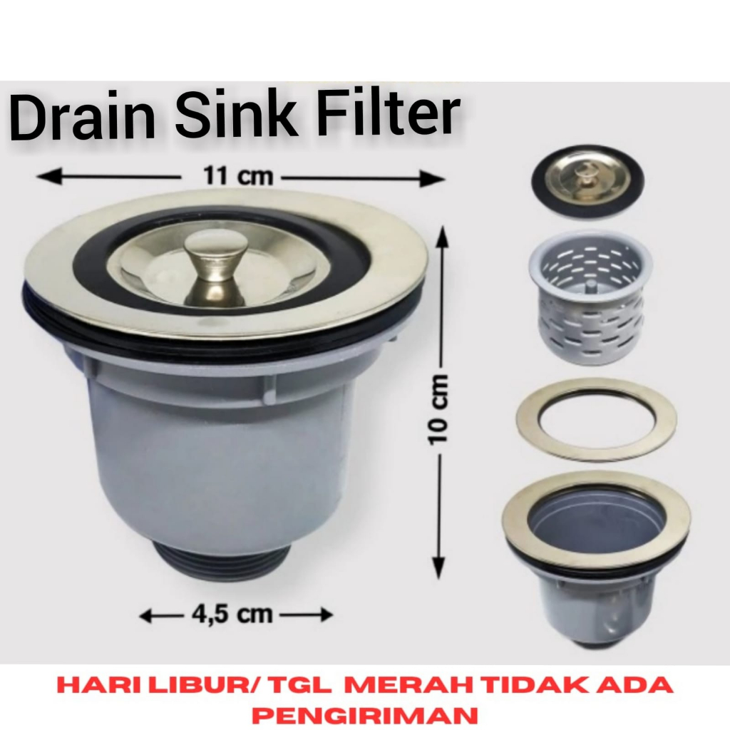 Jual Afur Bak Cuci Piring Stainless Avur Keranjang Set Wastafel BCP ...