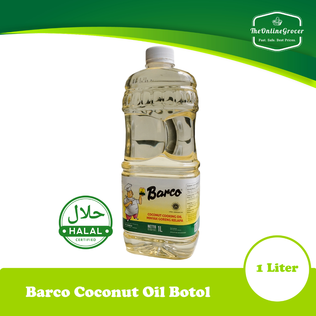 Jual BARCO Minyak Goreng Kelapa Murni Coconut Cooking Oil 1 Liter ...