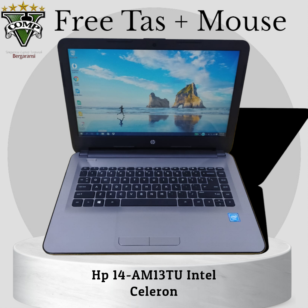 Jual Laptop Hp 14-AM13TU, Intel Celeron - N3060, SSD 256Gb, Ram 4Gb ...