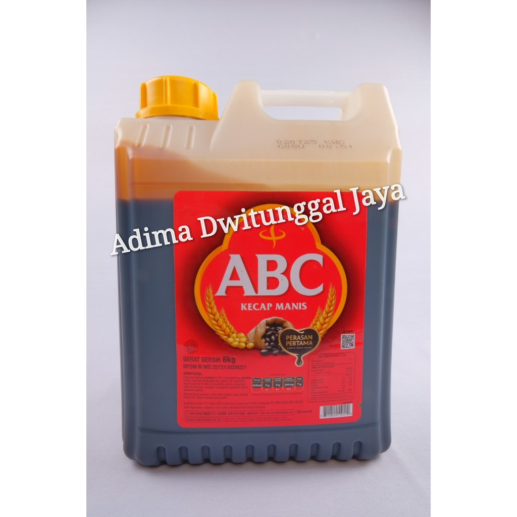 Jual Kecap Manis ABC Dirigen / Jerigen / Galon 6 kg | Shopee Indonesia