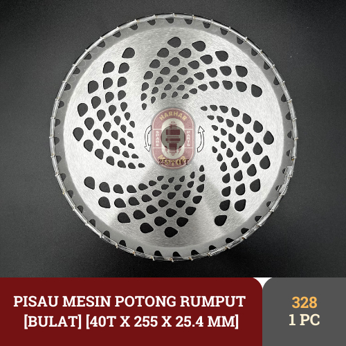 Jual MATA PISAU MESIN POTONG RUMPUT MODEL BULAT 40T X 255 X 25.4 MM | Shopee Indonesia