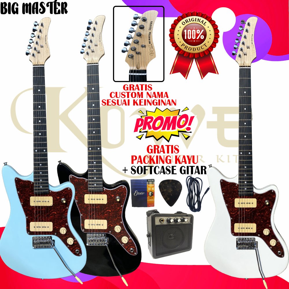 Jual Gitar Elektrik Original merk KOWE gitar Model BIG MASTER TERBARU ...
