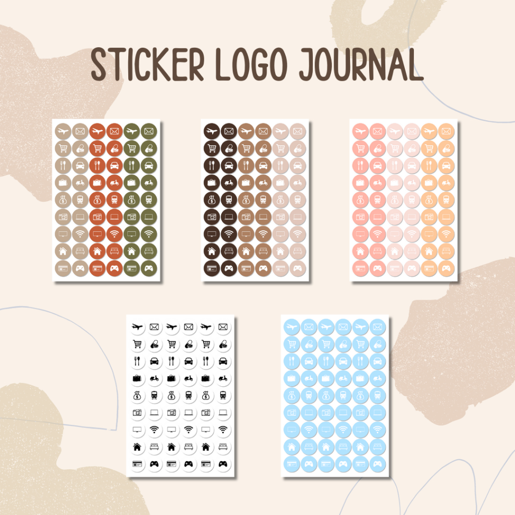 Jual Sticker Journal Logo / Stiker Logo Jurnal Aesthetic | Shopee Indonesia