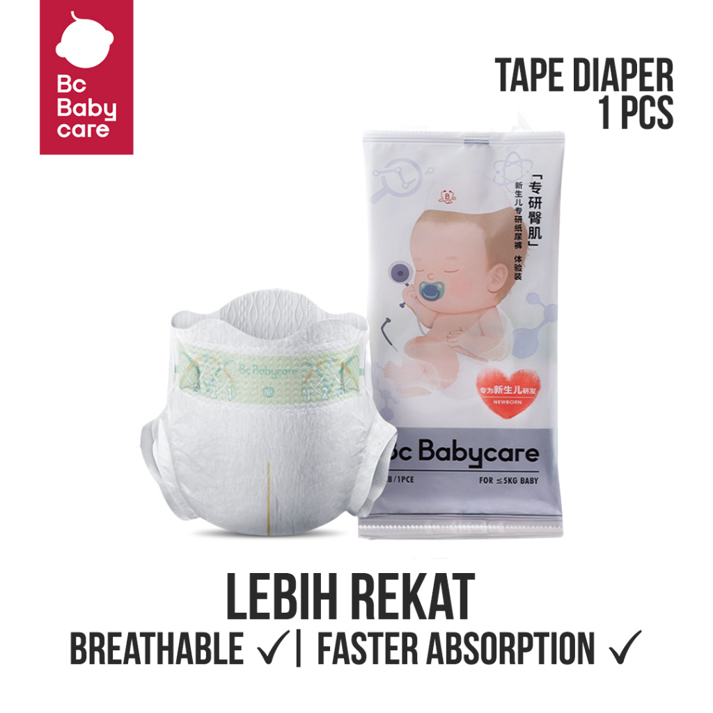 Jual BC Babycare Popok Bayi Baby Diaper Soft Slim Perekat Newborn NB/S ...