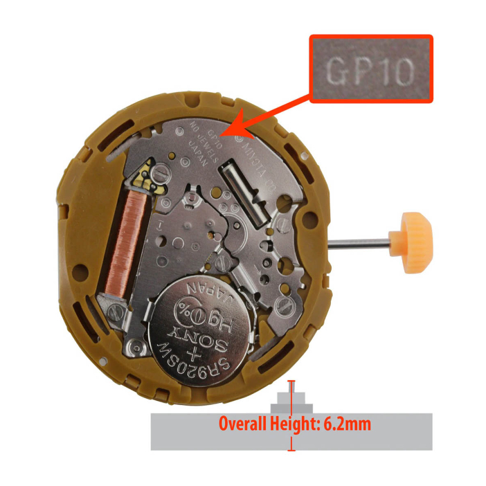 Jual Mesin Jam Tangan Miyota GP10 GP 10 Original | Shopee Indonesia