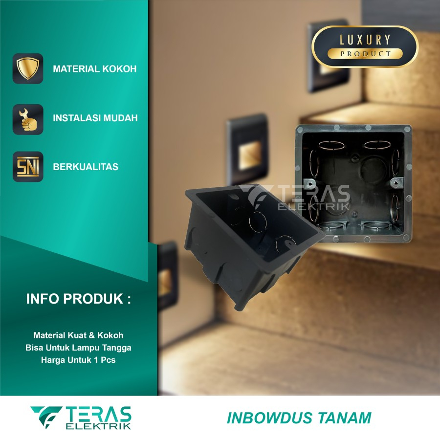 Jual Inbowdus mangkok listrik tanam kotak saklar segi empat 4 | Shopee ...
