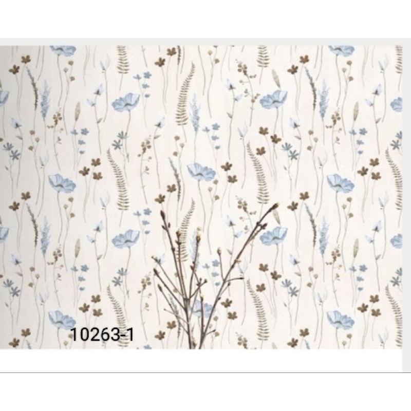 Jual Wallpaper Dinding Korea Texture Bunga Unique Roll Besar | Shopee ...