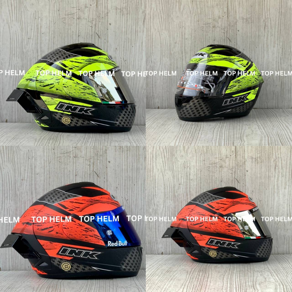 Jual HELM INK CL MAX MOTIF 7 \INK FULL FACE | Shopee Indonesia