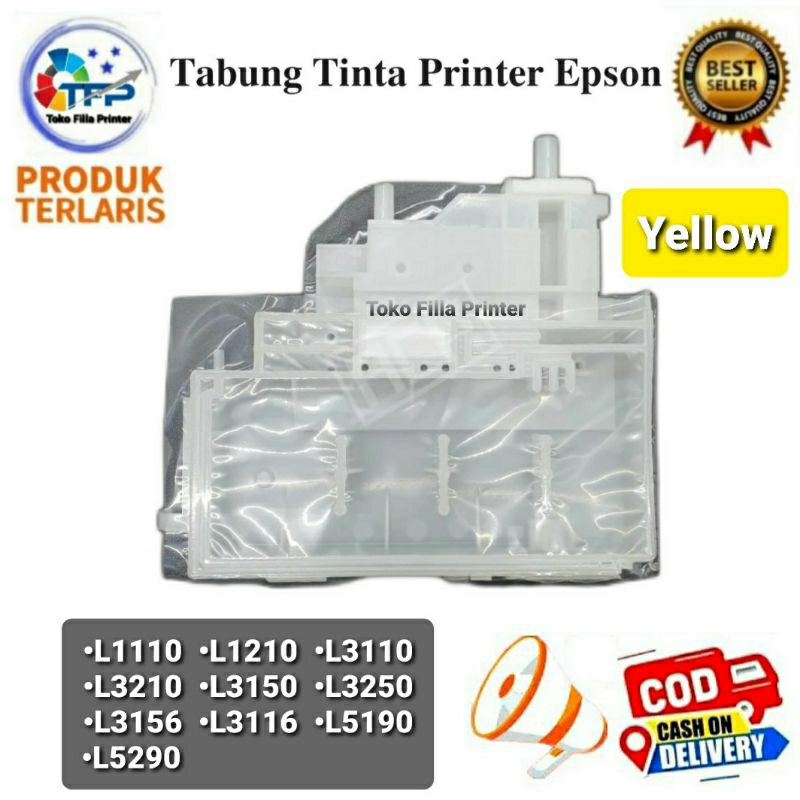 Jual Tabung Tinta Infus Yellow Printer Epson L1110 L1210 L3110 L3210 ...