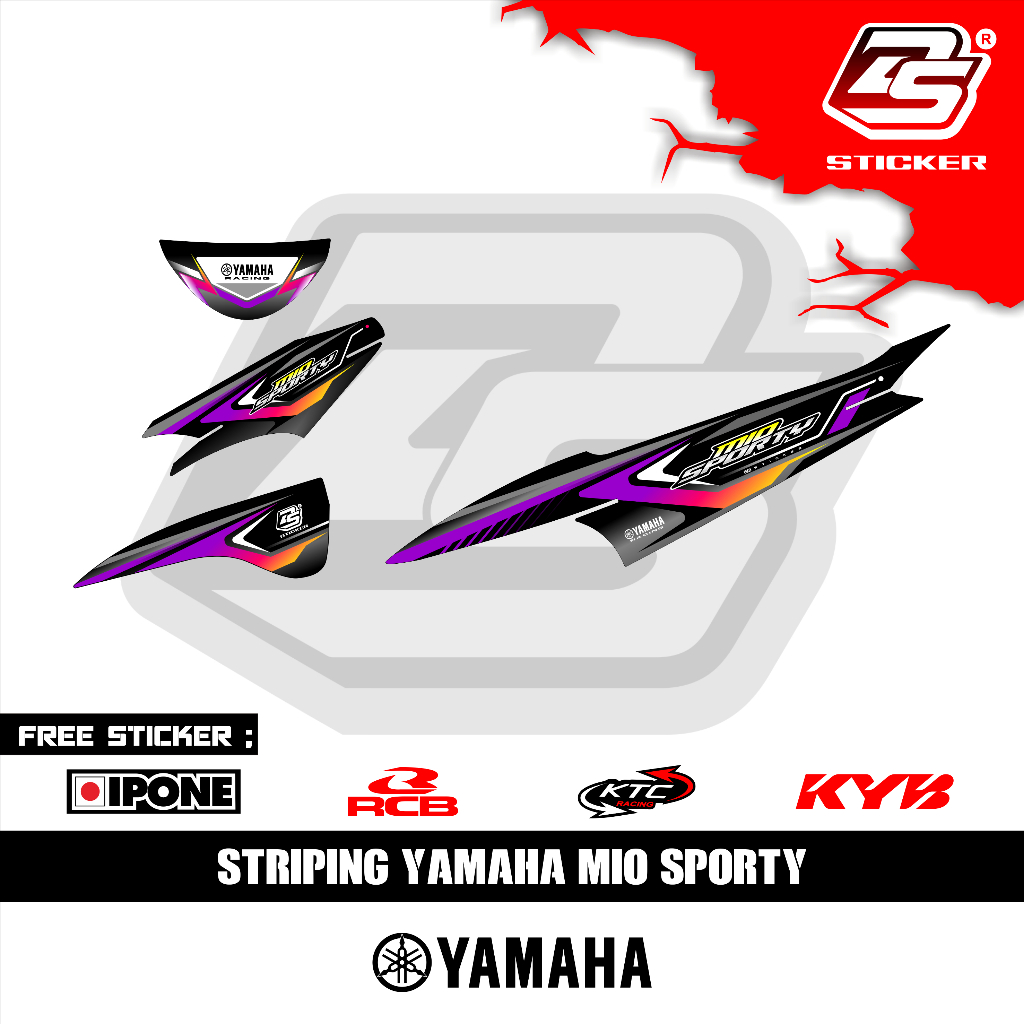 Jual Stiker Mio Sporty Mio Smile Sticker Striping Variasi Mio Smile - Striping Motor Mio Smile ...
