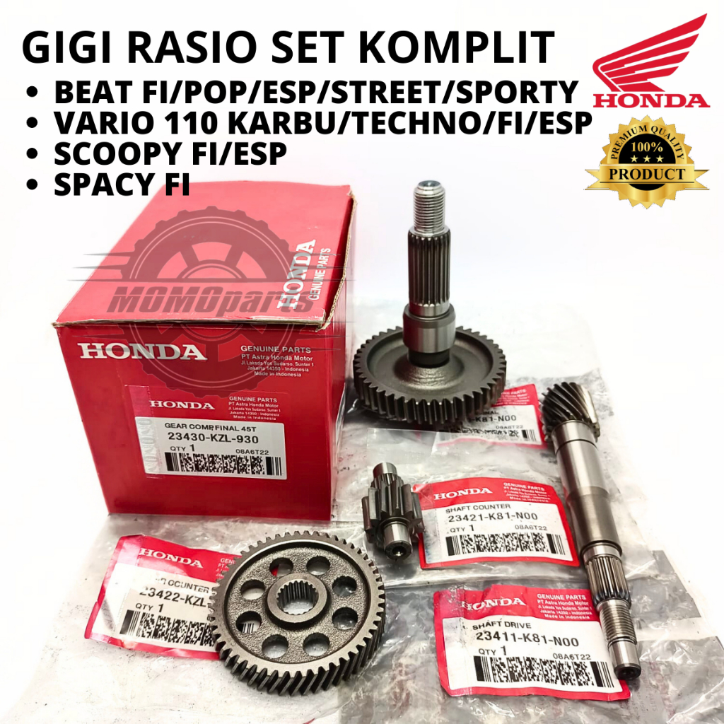 Jual ORIGINAL PAKET GEAR GIGI RASIO GARDAN CVT ASSY SET KOMPLIT GIR AS ...