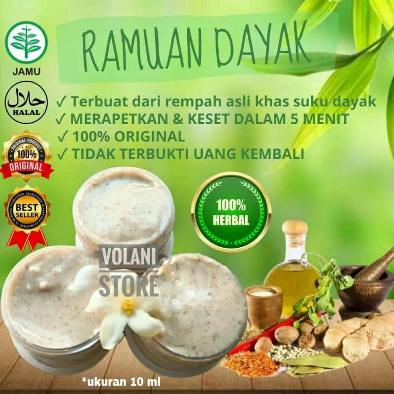 Jual ORIGINAL RAMUAN DAYAK ASLI KALIMANTAN 100% RAPAT | Shopee Indonesia