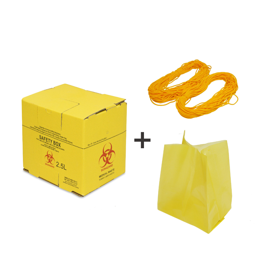 Jual SAFETY BOX 2.5 Liter Safetybox/Alkes/BioHazard/Kardus/2L/2,5L/2,5 ...