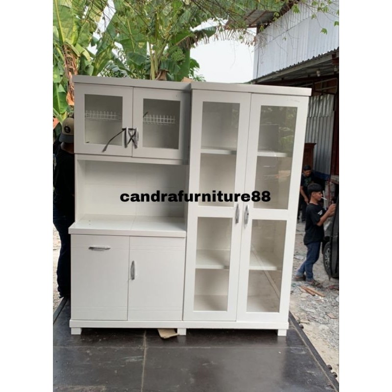 Jual lemari sayur 4 pintu serbaguna plus rak dapur multiguna | Shopee ...