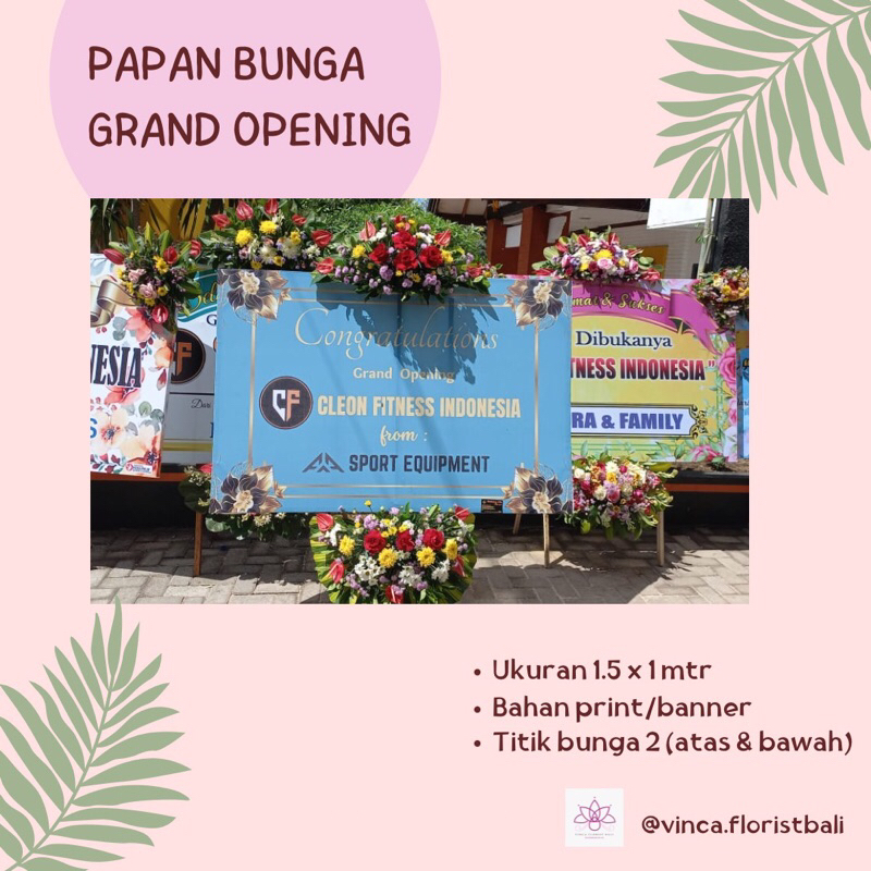 Jual Papan Bunga Grand Opening Termurah/Pembukaan Toko/Ucapan Selamat ...